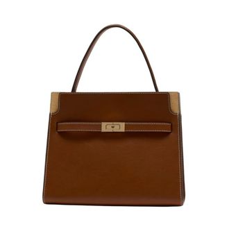 Tory Burch Small Lee Radziwill Double Bag - - Bags - Damen - Braun - ONE SIZE