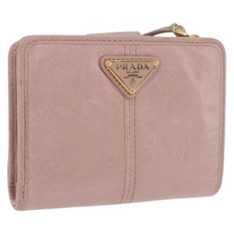 Prada Portefeuille Bifold Vintage Pre-owned - Femme - Pre-owned - Rose - Taille: ONE Size