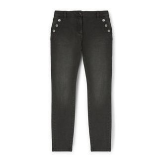 Motivi Femme, Jeans, Noir, Taille: 44 FR Jean Skinny avec Boutons
