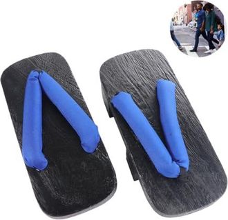 Hemoton Sabots Japonais Traditionnels Bois Unisexe Sandales Plates &Eacute;t&eacute; Confortables et Durables Design Chic pour Activit&eacute;s et Sorties