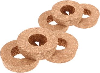 Cabilock 6 Stück Korkdeckel mit Mittelloch für Hydroponikvasen Transparent Platzsparend Vielseitig für Hängende Terrarien und Mini Gärten Modernes für Zuhause 