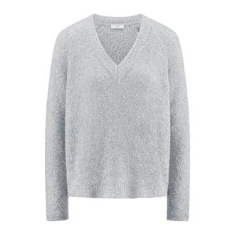 Riani Femme, Pulls, Gris, Taille: 44 FR Pull V &agrave; encolure d&eacute;gag&eacute;e