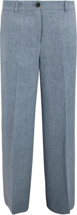 P.A.R.O.S.H. P.a.r.o.s.h., Femme, Pantalons, Bleu, Taille: 36 FR Pantalons &agrave; passants