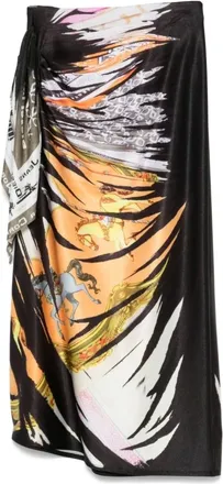 Diesel Femme, Jupes, Multicolore, Taille: 40 FR Jupe froncée multicolore avec lien latéral