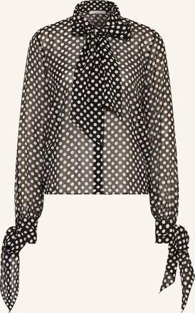 Frame Denim Frame Schluppenbluse The Polka Dot Nouvelle Blouse Aus Seide schwarz