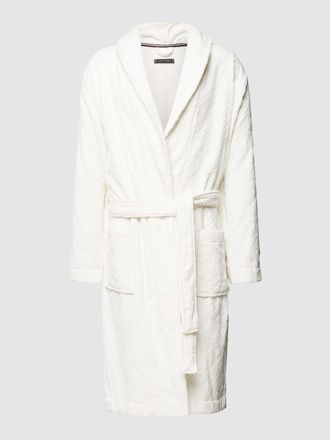 Tommy Hilfiger Bademantel mit Allover-Logo-Stitching