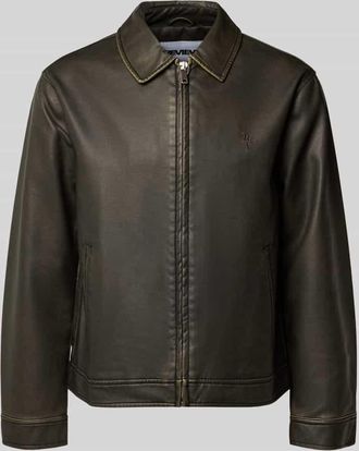 Review Jacke aus Vintage PU (Lederoptik) Shacket Schnitt