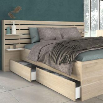 Vente-Unique Ensemble de deux tiroirs Tokio 199cm - d&eacute;cor ch&ecirc;ne