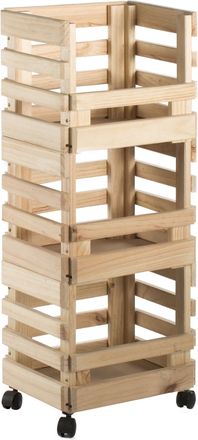 Astigarraga Aufbewahrungsbox auf Rollen, 3 St&uuml;ck