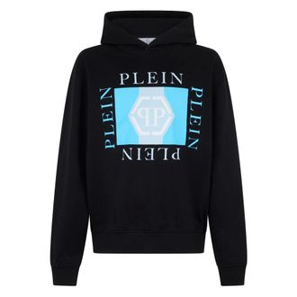 Philipp Plein Homme, Sweatshirts et sweats &agrave; capuche, Noir, Taille: 4XL SweaT-shirt &agrave; capuche
