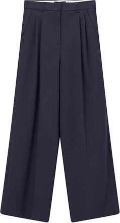 Max Mara Femme, Pantalons, Bleu, Taille: 42 FR Asta Wide Pantalons