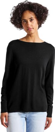 Street One Damen 3015618 Basic Pullover, Schwarz, 36 EU