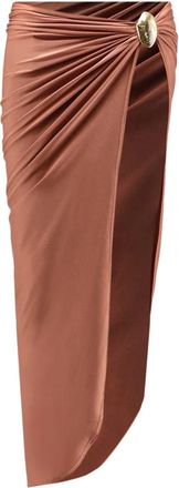 PatBo Patbo, Femme, Jupes, Orange, Taille: 38 FR Jupe Lycra Dune Dor&eacute;e