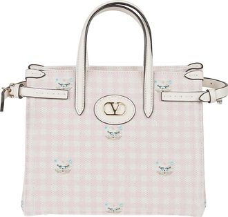 Valentino Garavani Femme, Sacs, Beige, Taille: ONE Size Antibes Petit Sac Cabas en Toile