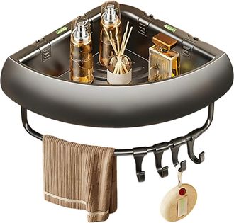 Generic Badezimmer-Duschregal - 9,84 X 9,84 X 2,67 Zoll, Ohne Bohren, Dreieckiger, Rostbest&auml;ndiger Aufbewahrungsorganisator, An Der Ecke Montiertes Badregal M