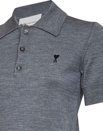 Ami Polo Shirt - Gray