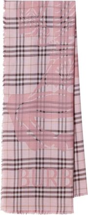 Burberry Femme, Accessoires, Rose, Taille: ONE Size 200X70 CHK Scarf