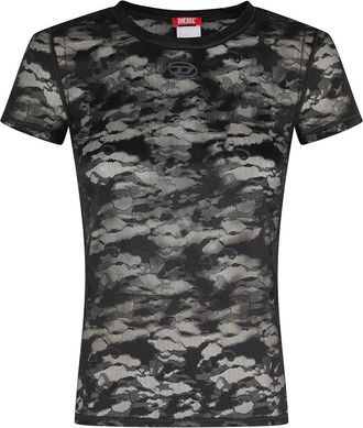 Diesel Femme, Tops, Noir, Taille: 40 FR Kasia Utlt T-shirt