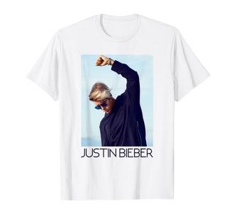 JUSTIN BIEBER Offizielle Blue Shades Fist T-Shirt