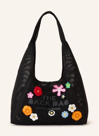 Marc Jacobs Shopper The Daisy Crochet Sack Bag Mit Pouch schwarz