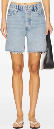 Frame Denim short en jean à bords francs - Bleu