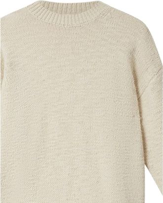 Isabel Marant Wool-Blend Crew Neck Sweater - Beige