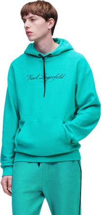 Karl Lagerfeld Herren Hotel Karl Kapuzenpullover, Meergr&uuml;n, M