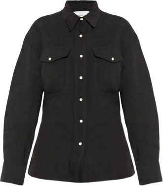 STUDIO NICHOLSON Femme, Blouses et Chemises, Noir, Taille: 34 FR Krauss Espre