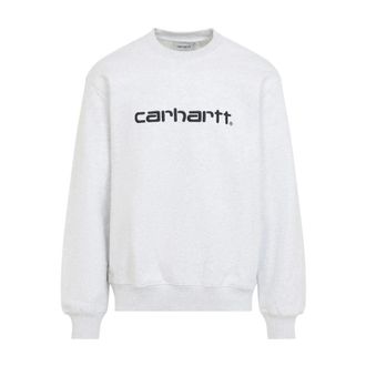 Carhartt Work in Progress Homme, Sweatshirts et sweats &agrave; capuche, Blanc, Taille: S SweaT-shirt