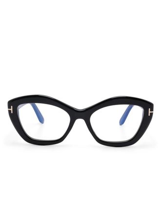 Tom Ford Eyewear lunettes de vue à monture papillon - Noir