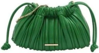Calvin Klein Femme, Sacs, Vert, Taille: ONE Size Plisse Mini Drawstring Bag
