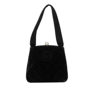 Chanel Pre-owned Vintage Stoff Handtasche - - Pre-owned - Damen - Schwarzk - ONE SIZE