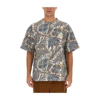 Etro Homme, Tops, Multicolore, Taille: XS T-shirt &agrave; imprim&eacute; floral