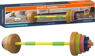 Generic Krafttrainer f&uuml;r Kinder - verstellbares Hantel-Langhantel-Spielzeug, Fitness-&Uuml;bungsausr&uuml;stung | Mehrzweck-Spielset f&uuml;r das K&ouml;rpertraining im Freien f&uuml;