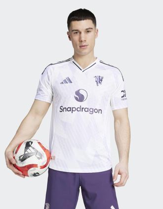 adidas Manchester United 25/26 - Maillot extérieur authentique - Blanc