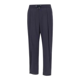 Herno Femme, Pantalons, Bleu, Taille: 42 FR Pantalon Stretch en Nylon L&eacute;ger