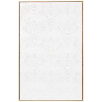 Atmosphera Atmosphera - Leinwand 3D Marilou wei&szlig; 116x75cm cr&eacute;ateur dint&eacute;rieur