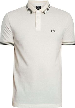 A|X Armani Exchange Polo &agrave; col ray&eacute; coupe ajust&eacute;e