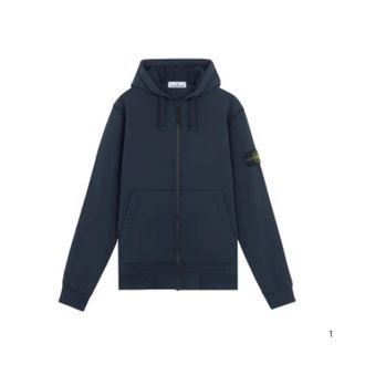 Stone Island Kapuzen-Sweatshirt mit Rei&szlig;verschluss - - Sweatshirts & Hoodies - Herren - Blau - S