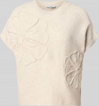 b.young Strickshirt mit Rundhalsausschnitt Modell OMEA