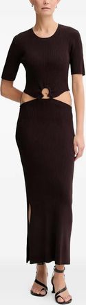 Sessun cut-out midi dress - Braun