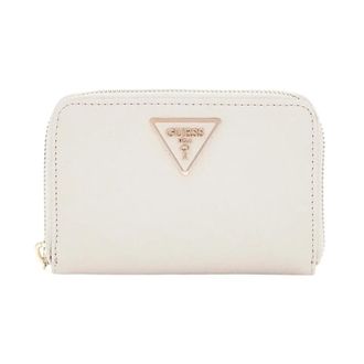Guess Femme, Accessoires, Blanc, Taille: ONE Size Portefeuille Blanc Laurel pour Femmes
