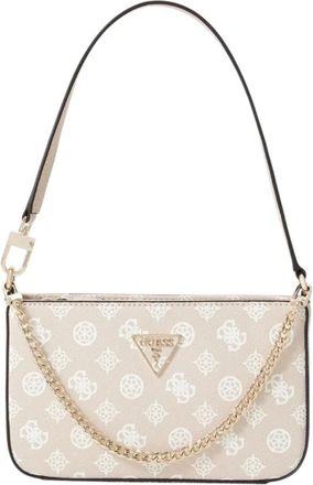 Guess Femme, Sacs, Beige, Taille: ONE Size Noelle Mini Top Zip Shoulder