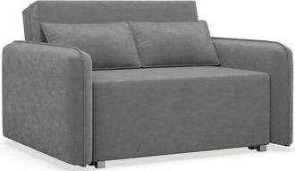 Selsey Selsey Duelia - Schlafsofa 2-Sitzer mit Bettkasten, Chenille hydrophob, Dunkelgrau