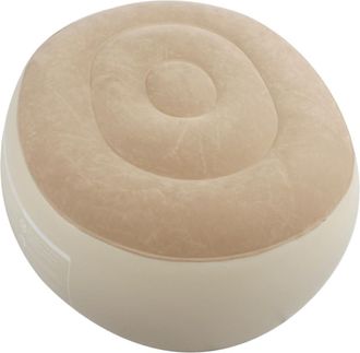 Valiclud Aufblasbarer Fußhocker Mit Beflockungs-oberflächenschicht Für Auto Flugzeug Schreibtisch Wohnzimmer Reisen Und Mehr Kompakt Und Einfach Zu Verstauen