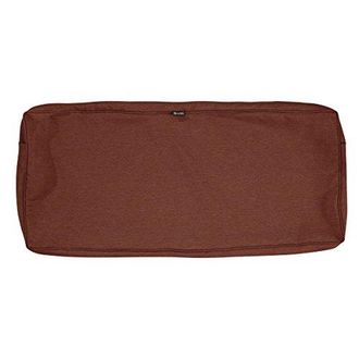 Classic Accessories Montlake FadeSafe Kissenbezug, wasserabweisend, 121,9 x 45,7 x 7,6 cm, für den Außenbereich, Terrassenmöbel, Schaukelkissen, Henna-Rot meliert