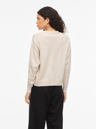 Vila Strickjacke VIRIL V-NECK KNIT CARDIGAN - NOOS Materialmix, regular fit