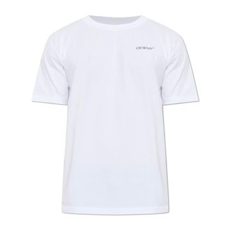 Off-white Homme, Tops, Blanc, Taille: XS T-shirt imprim&eacute; logo