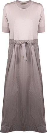 Herno Femme, Robes, Rose, Taille: 40 FR Cotton Jersey Maxi Dress