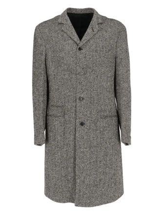 Romeo Gigli manteau &agrave; chevrons (ann&eacute;es 1990) - Blanc